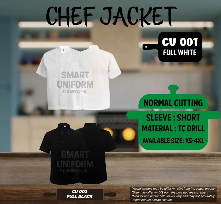 A-Chef Jacket Archives - Smart Uniform Malaysia | Corporate & Workwear ...