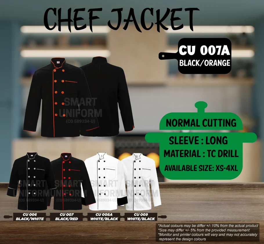 A-Chef Jacket Archives - Smart Uniform Malaysia | Corporate & Workwear ...