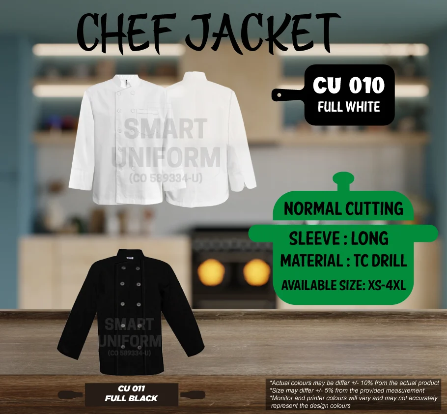 A-Chef Jacket Archives - Smart Uniform Malaysia | Corporate & Workwear ...